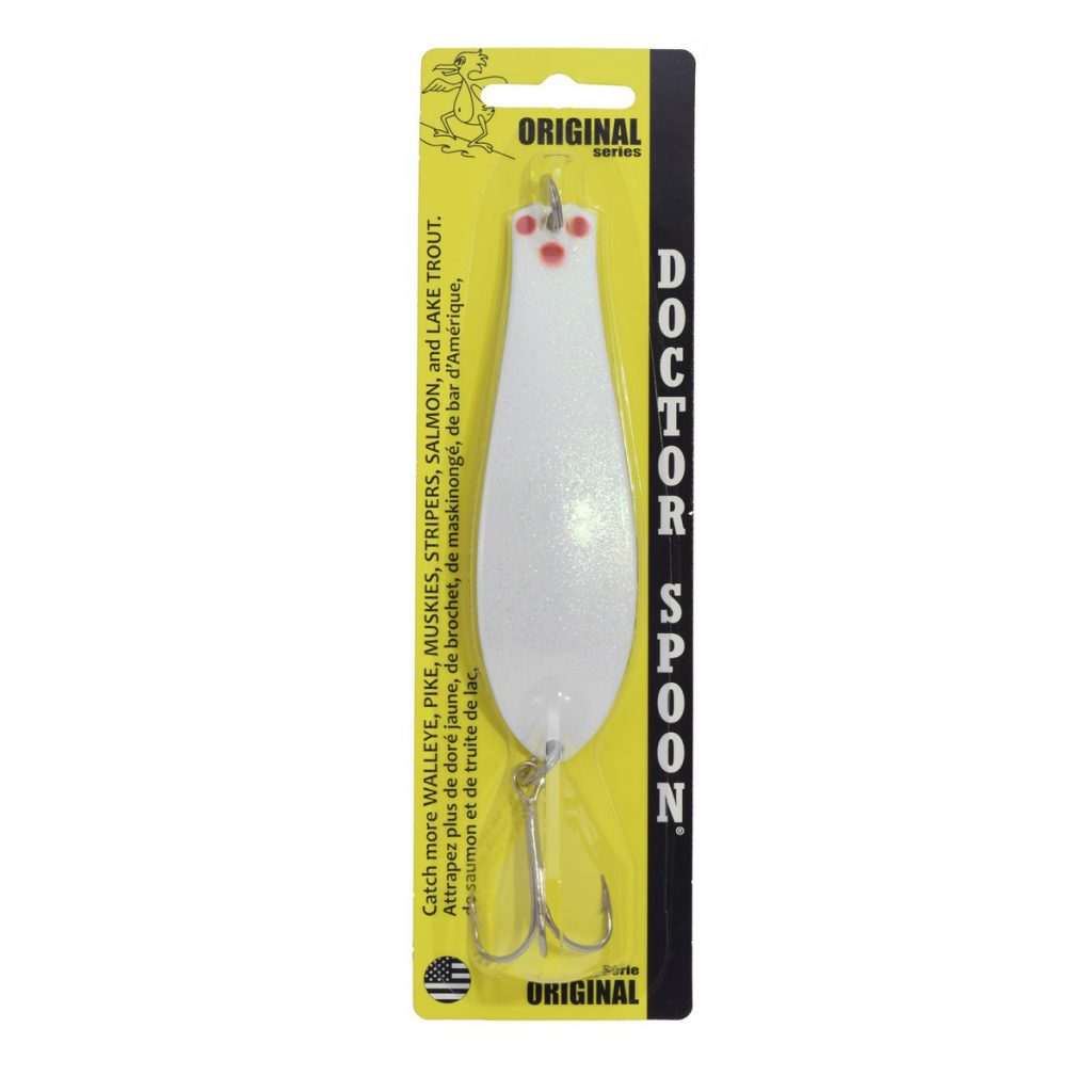 Doctor Spoon in (213) Pearl Glitter - Yellow Bird Fishing Products