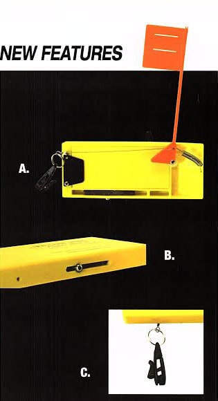 Extra Large Yellow Bird Starboard Side Planer Board (700S) - 12 inches